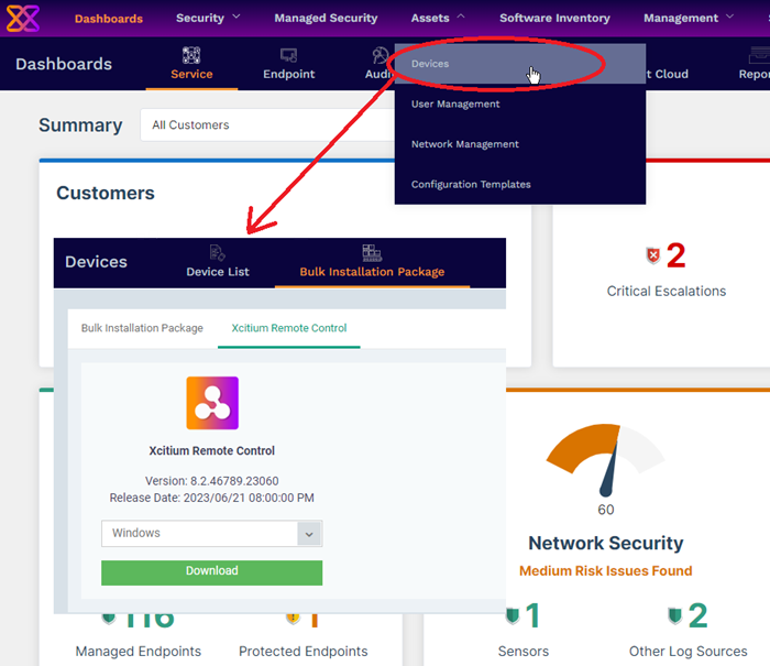 Xcitium Enterprise Admin Guide - Download and Install the Remote Control Tool | Xcitium